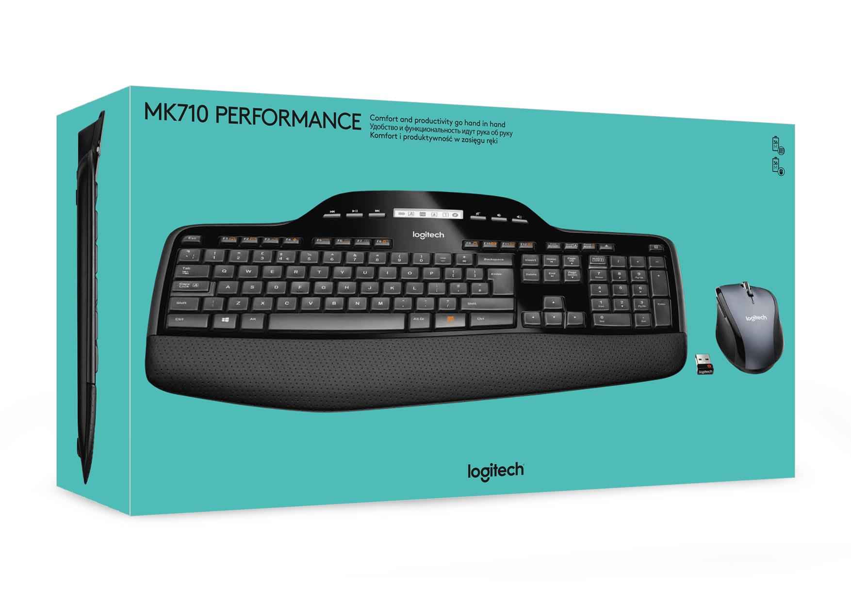 Logitech Mk710 RF Wireless QWERTY US International Black for sale ...