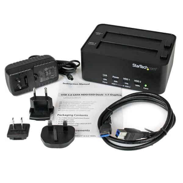 StarTech SATDOCK2REU3 HDD Dock Drive USB 3.0 SATA Duplicator for sale ...