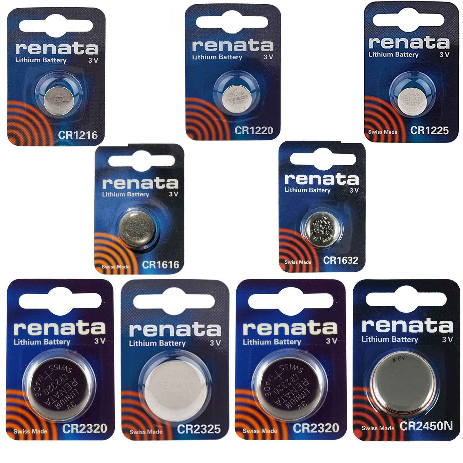 Official Renata Watch Batteries - 321 364 370 371 373 377 379 390 394 ...