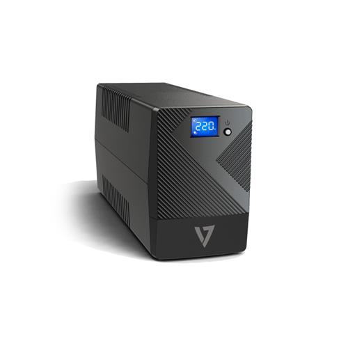 V7 UPS 600VA Desktop UPS with 6 Outlets Touch LCD (UPS1P600E ...